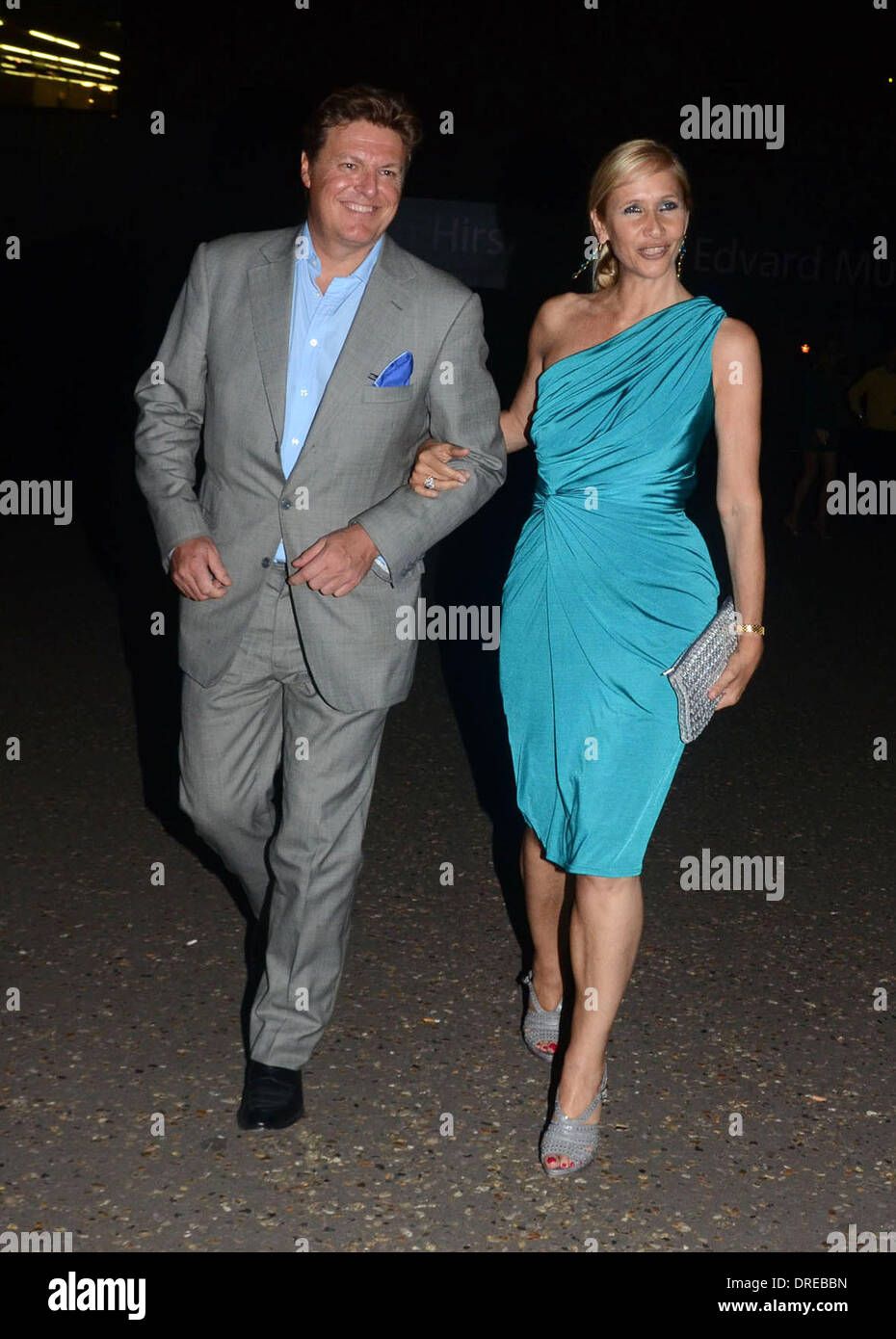 Tania Bryer and guest Warner Music Olympics 2012 party in Tate Modern ...