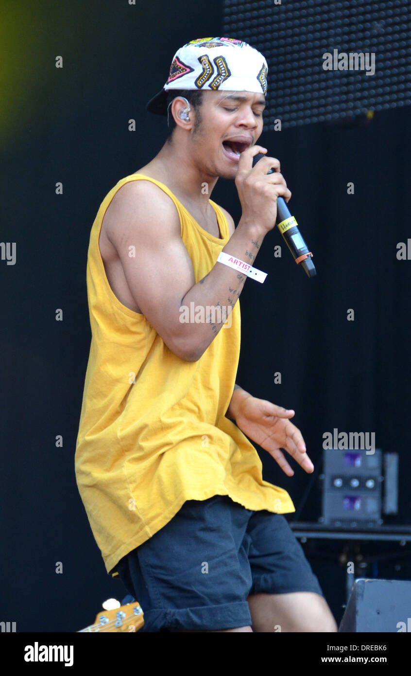 Harley Alexander-Sule of Rizzle Kicks Olympic Torch Relay Coca-Cola ...