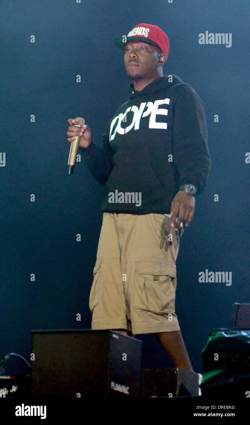 Dizzee Rascal Olympic Torch Relay Coca-Cola Concert Hyde Park, London ...