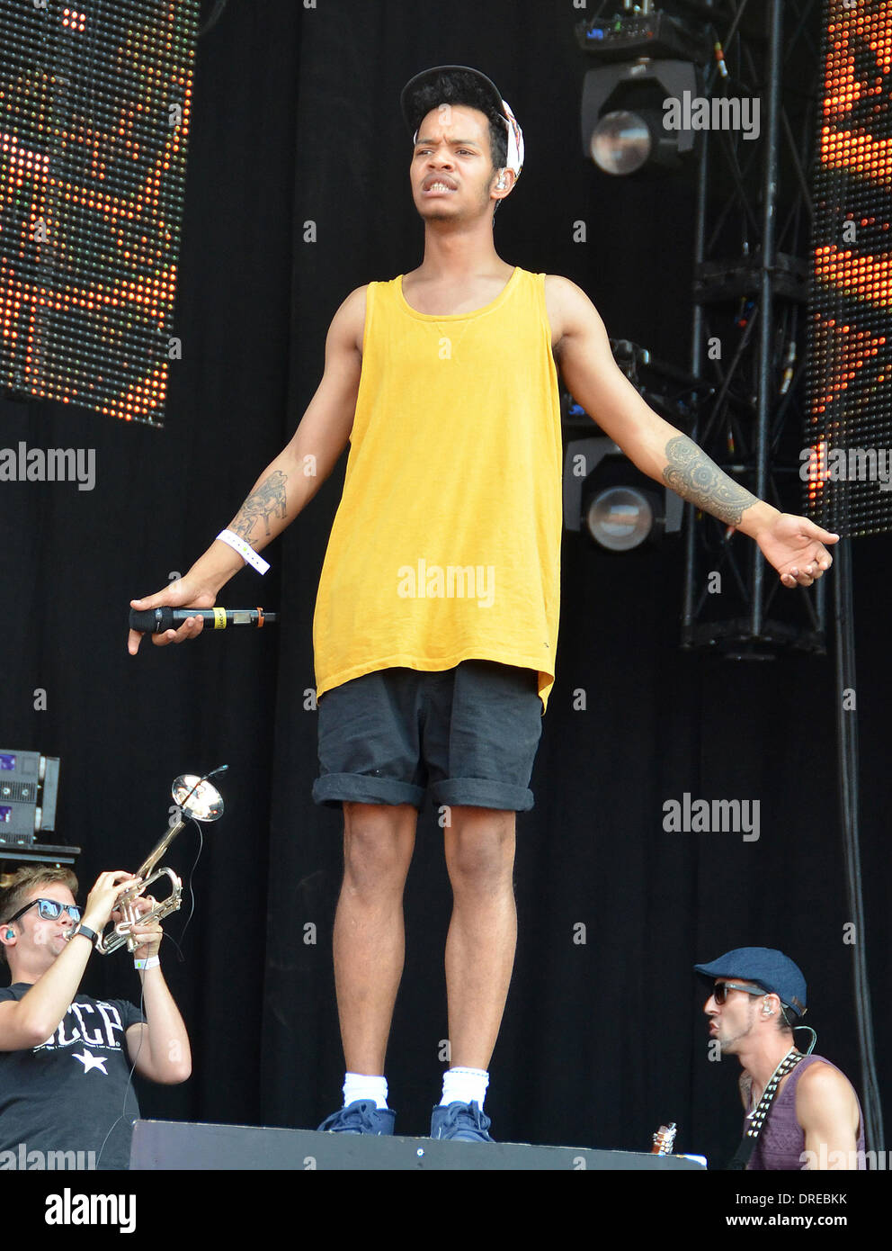 Harley Alexander-Sule of Rizzle Kicks Olympic Torch Relay Coca-Cola ...
