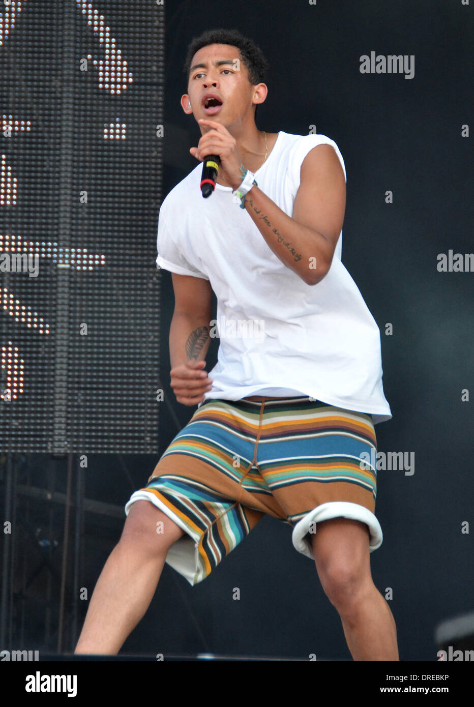 Jordan Stephens of Rizzle Kicks Olympic Torch Relay Coca-Cola Concert ...
