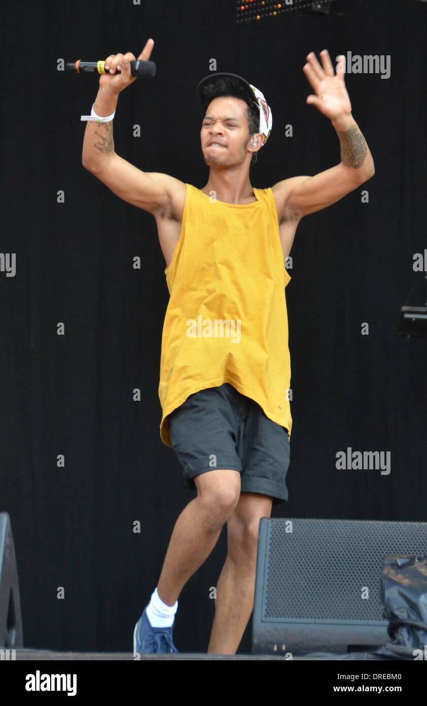 Harley Alexander-Sule of Rizzle Kicks Olympic Torch Relay Coca-Cola ...