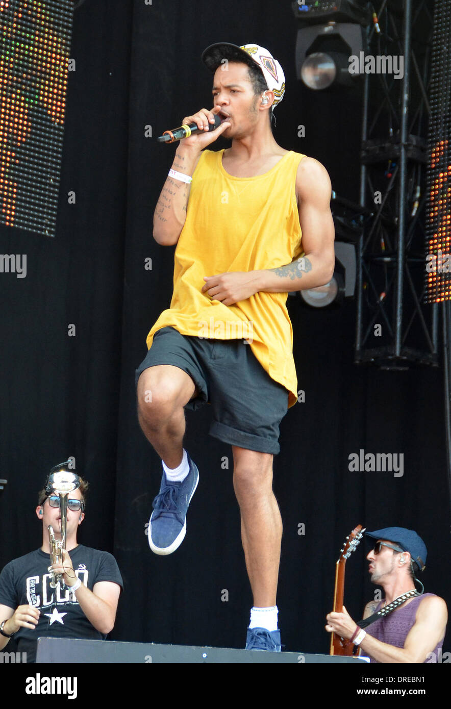 Harley Alexander-Sule of Rizzle Kicks Olympic Torch Relay Coca-Cola ...