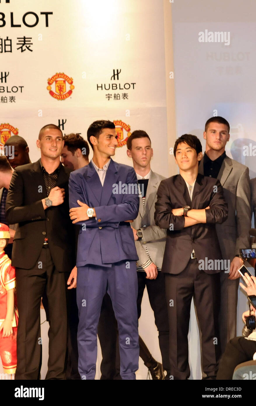 Federico Macheda, Davide Petrucci and Shinji Kagawa Manchester United ...