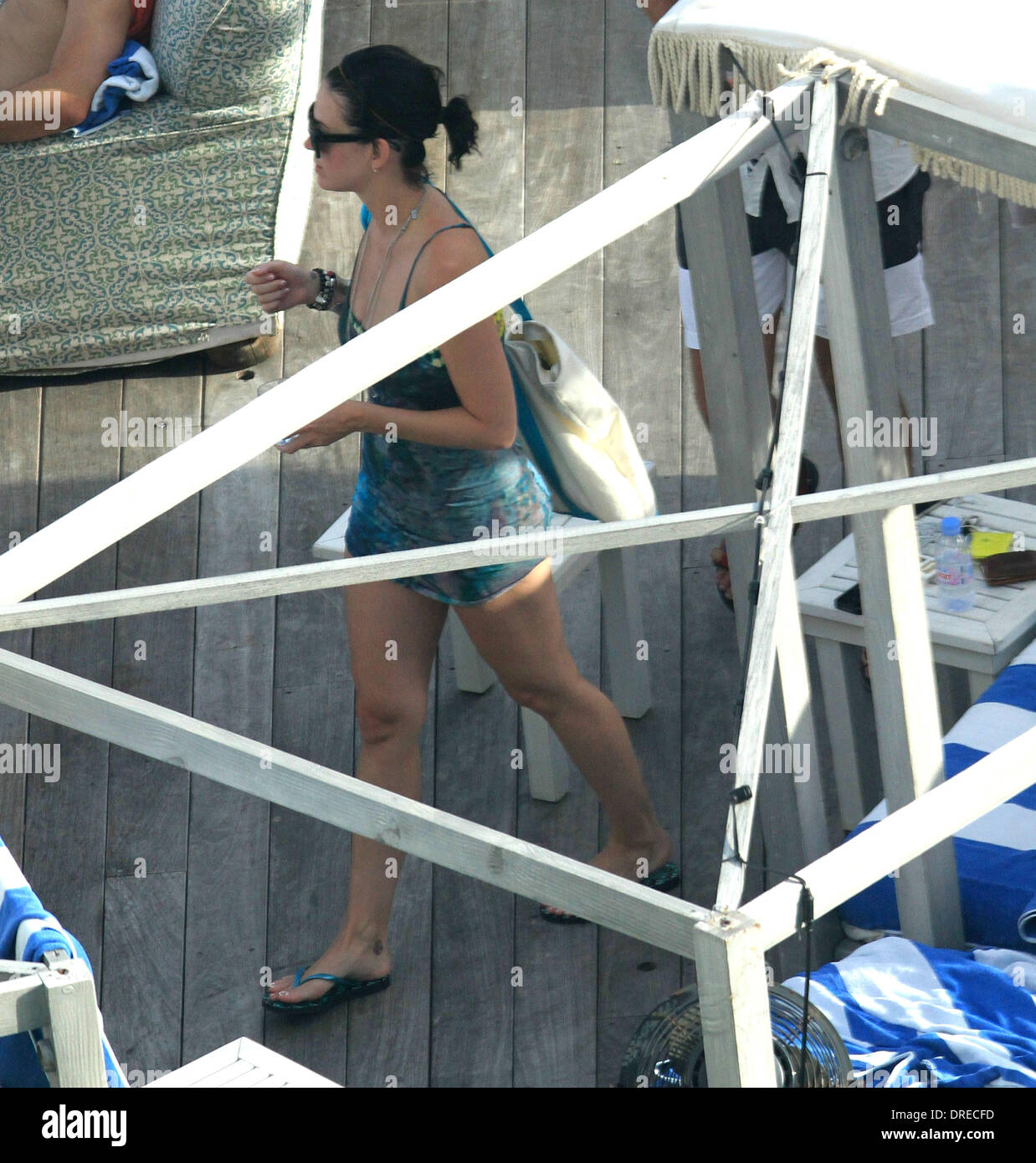 Katy Perry enjoys a break with friends and family Miami Beach, Florida ...