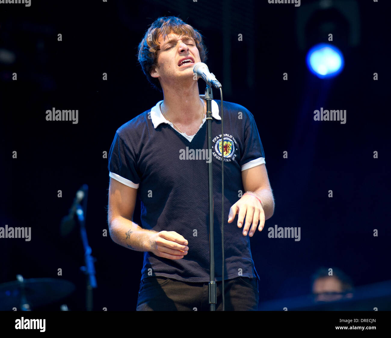 Paolo Nutini performs during the 2012 BT London Live Concert in Hyde ...