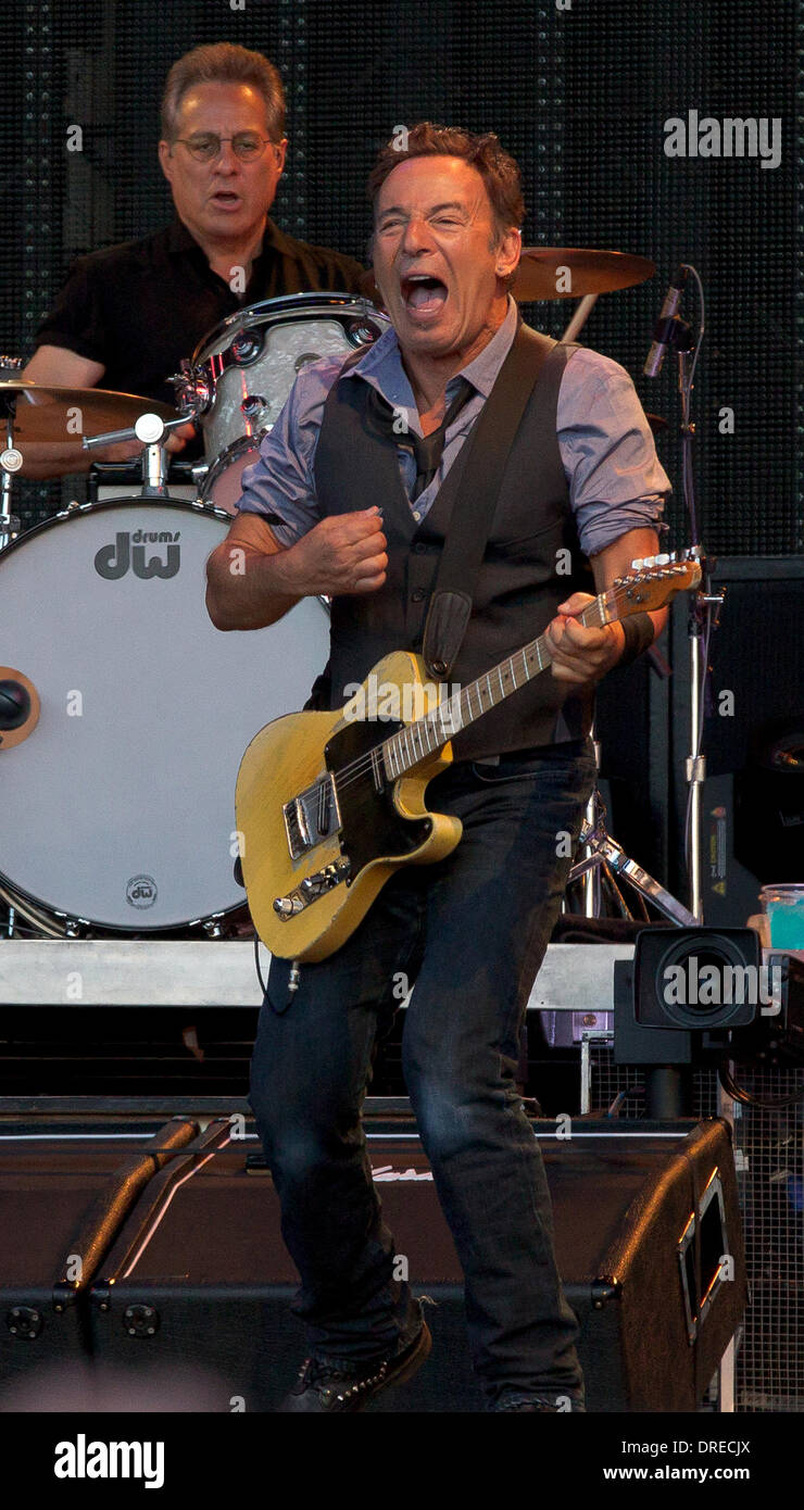 Bruce Springsteen performing at Ullevi Stadium in Gothenburg Gothenburg ...