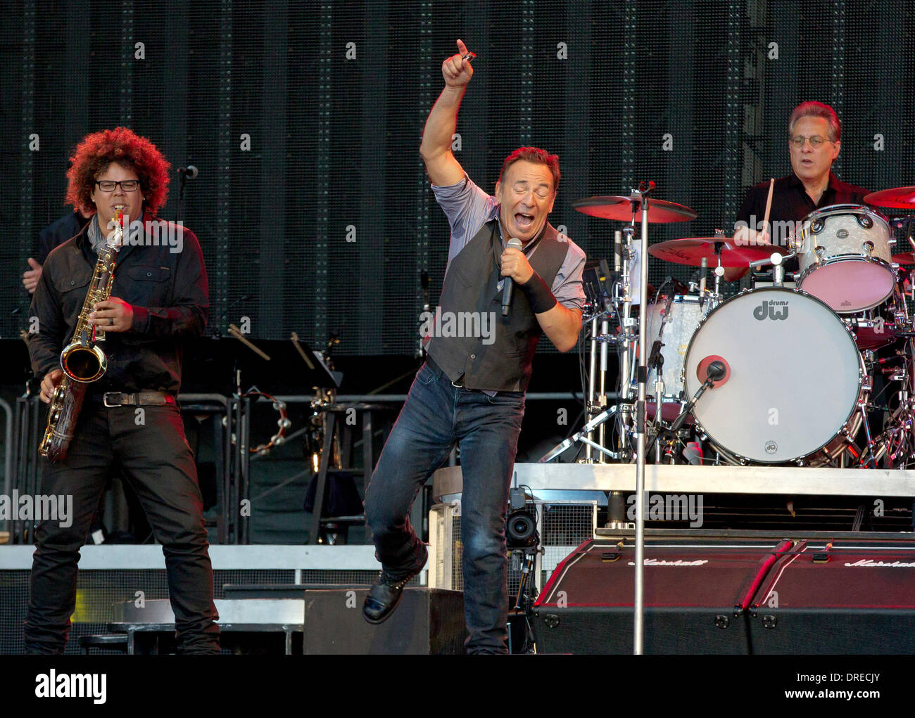 Bruce Springsteen performing at Ullevi Stadium in Gothenburg Gothenburg ...