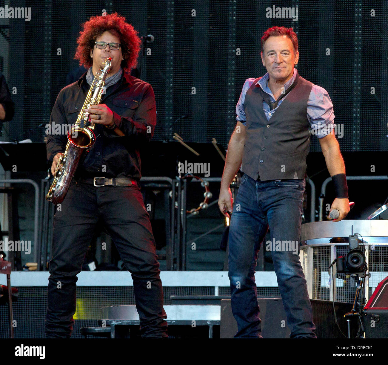 Bruce Springsteen performing at Ullevi Stadium in Gothenburg Gothenburg ...