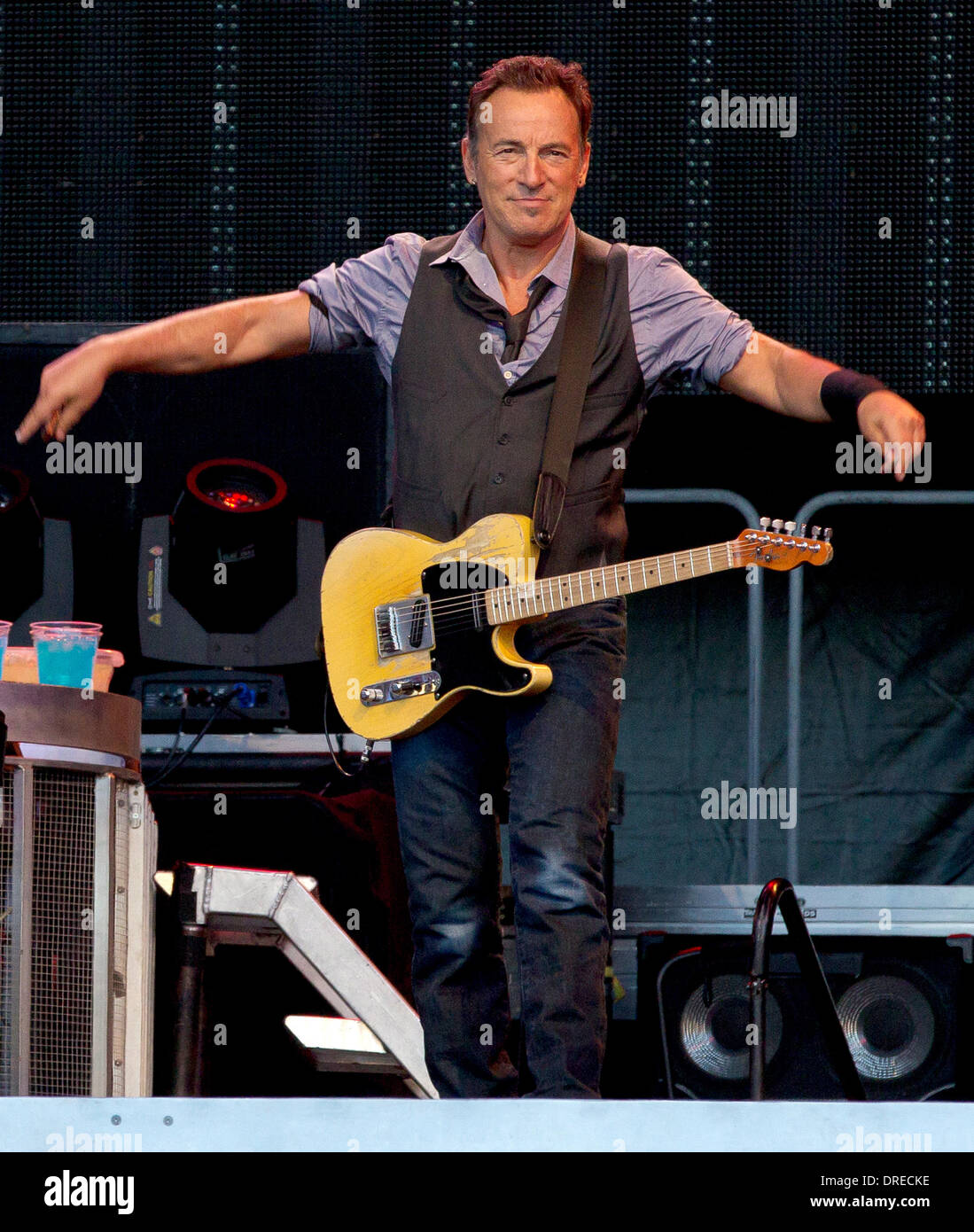 Bruce Springsteen performing at Ullevi Stadium in Gothenburg Gothenburg ...
