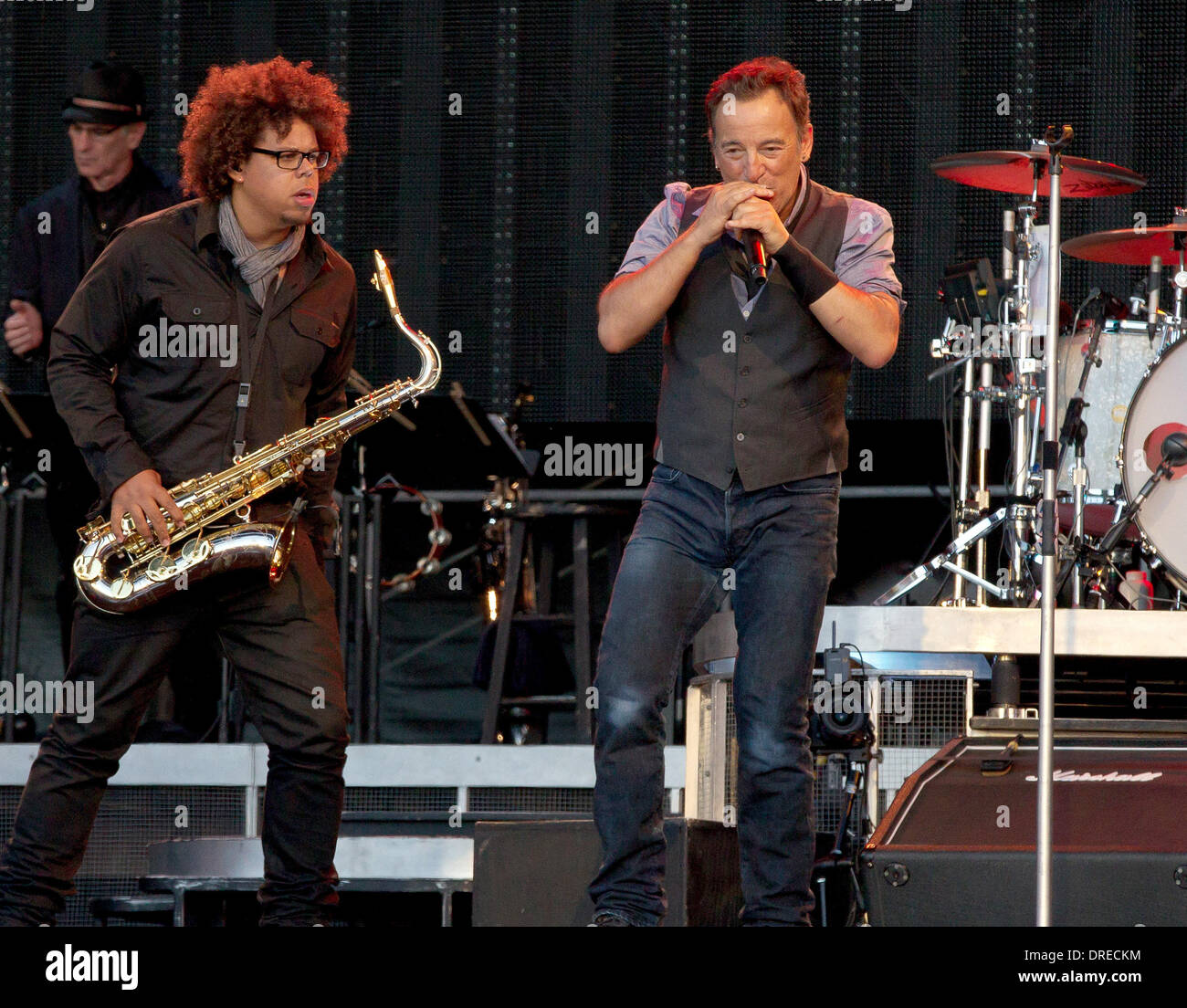 Bruce Springsteen performing at Ullevi Stadium in Gothenburg Gothenburg ...