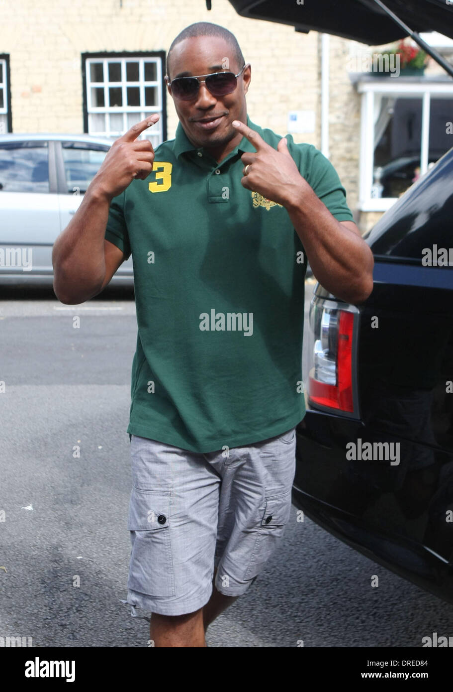 Paul Ince leaving his hotel after attending the wedding of Rochelle ...