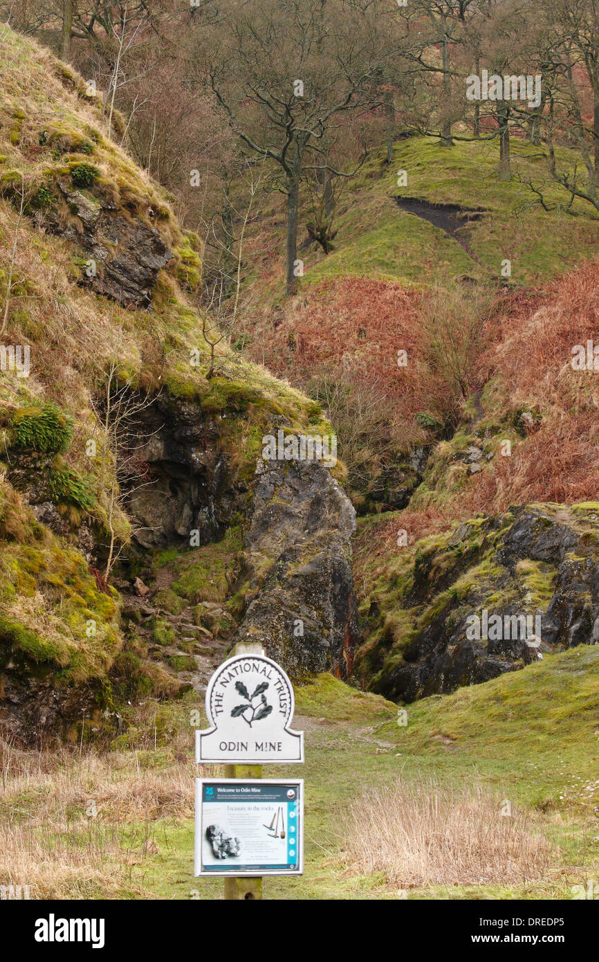 Odin mine, a disused lead mine at Castleton in the Peak District ...