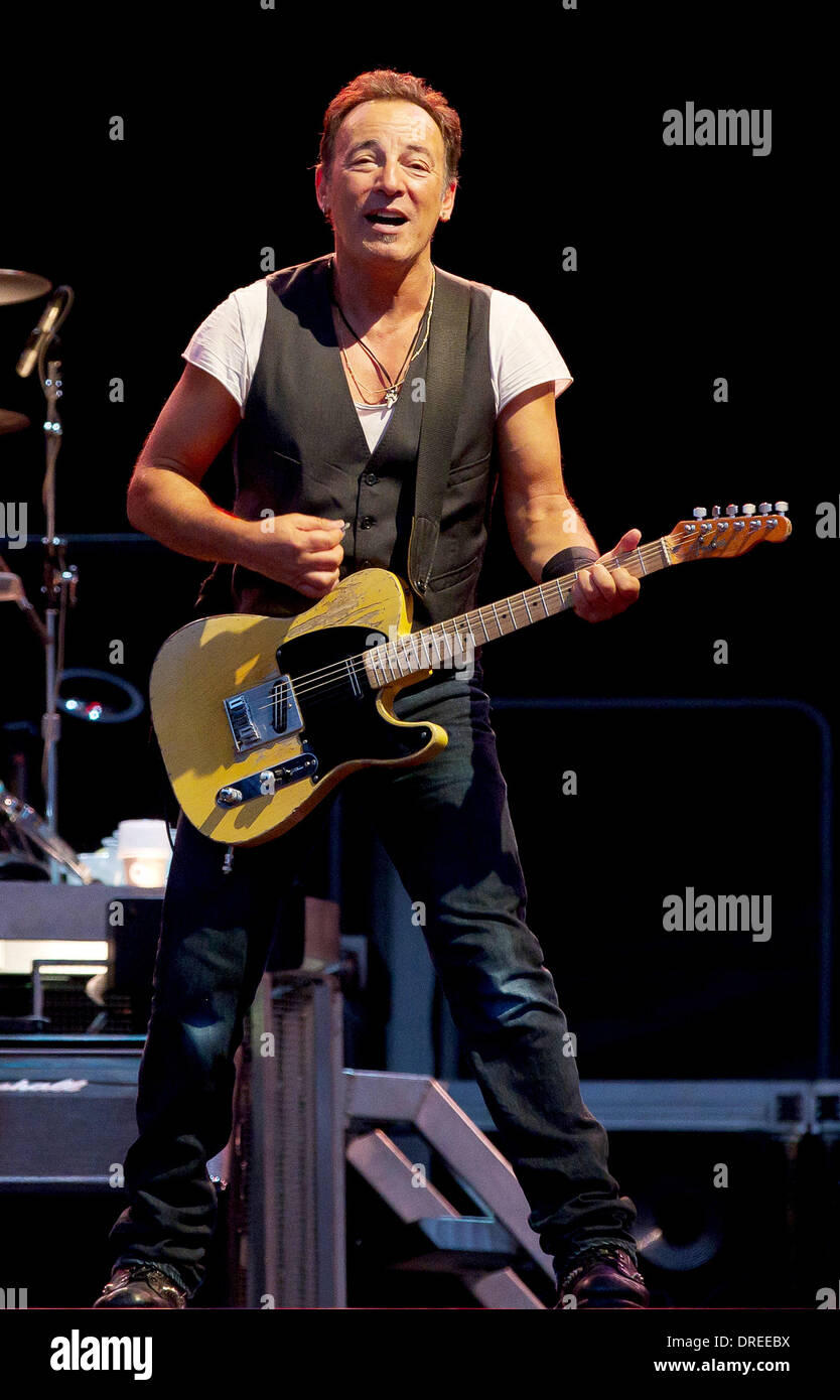 Bruce Springsteen performing at Ullevi Stadium in Gothenburg Gothenburg ...