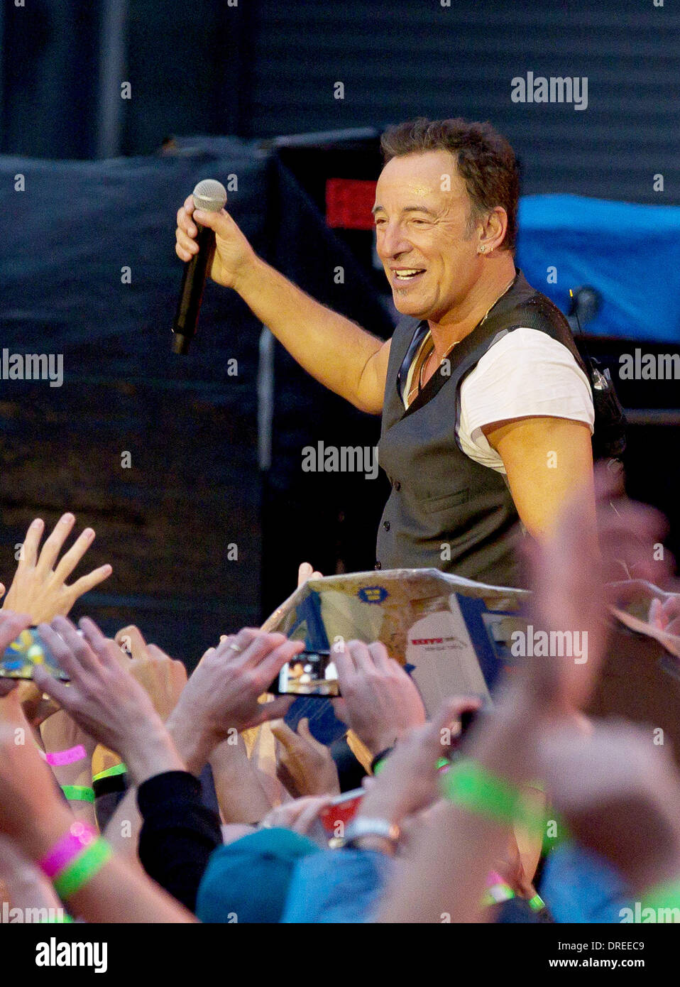 Bruce Springsteen performing at Ullevi Stadium in Gothenburg Gothenburg ...