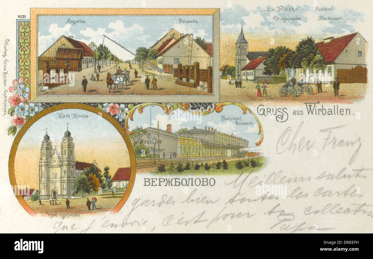 Virbalis, Lithuania - Scenes of the town Stock Photo - Alamy