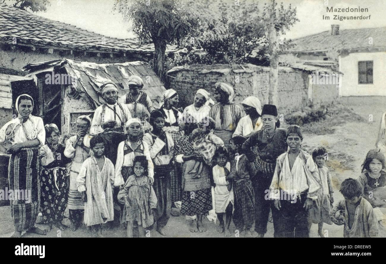 Gypsy Village in Macedonia Stock Photo - Alamy