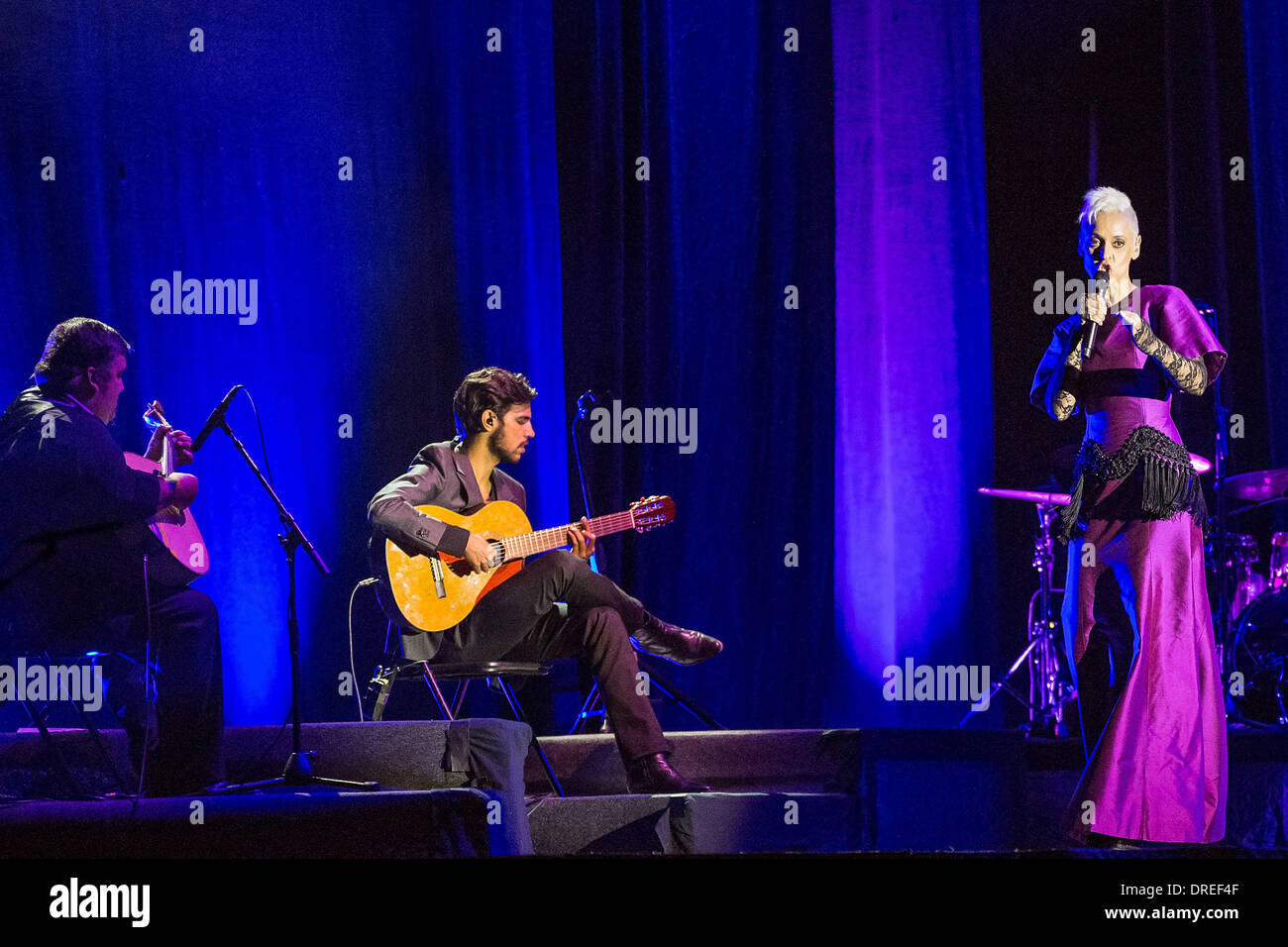 Portuguese Fado singer Mariza performing live at Cascais Music Festival ...