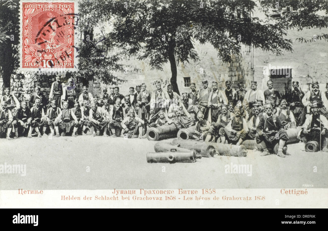 Reunion of the heroes of the Battle of Grahovac Stock Photo - Alamy