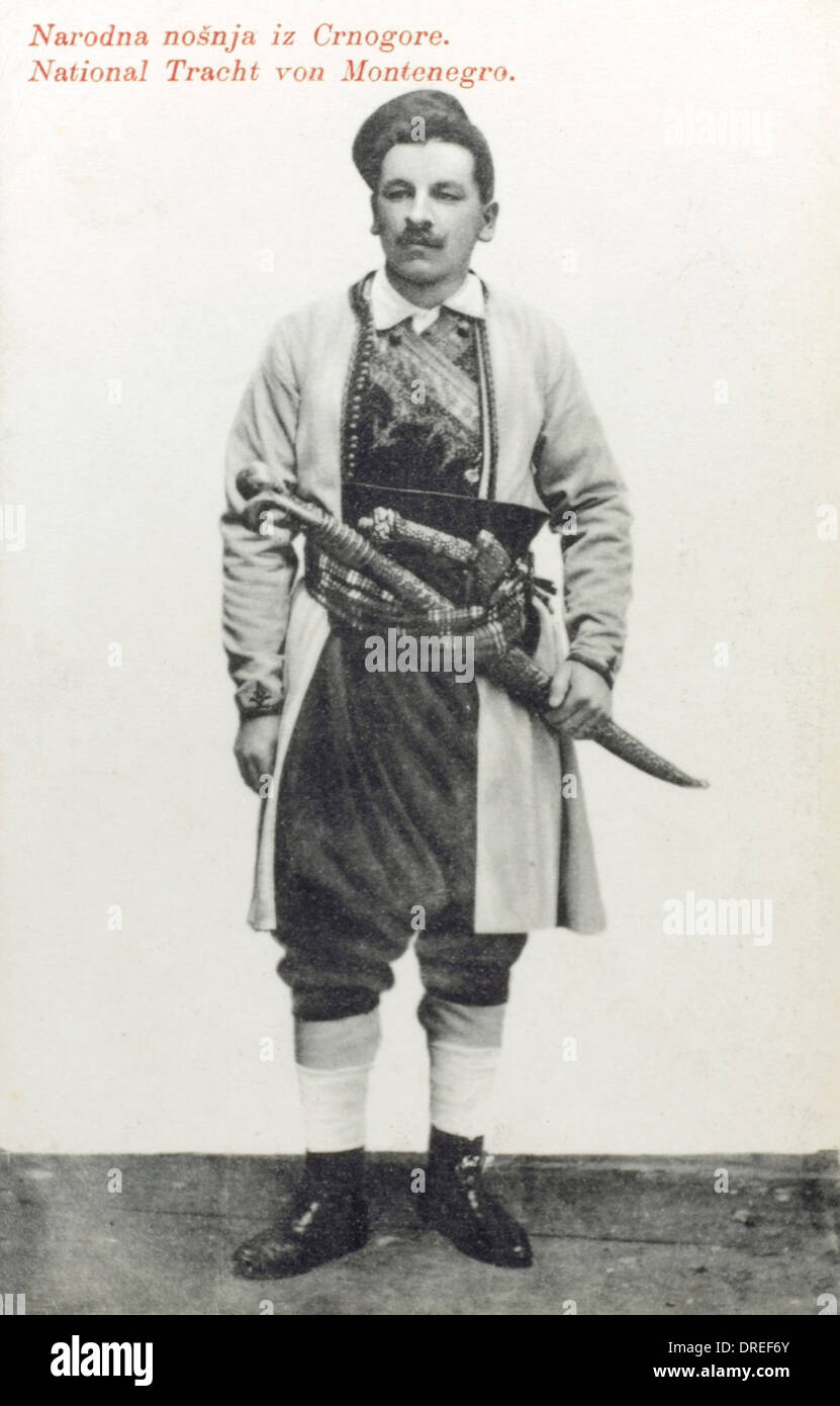 National Costume of Montenegro Stock Photo - Alamy
