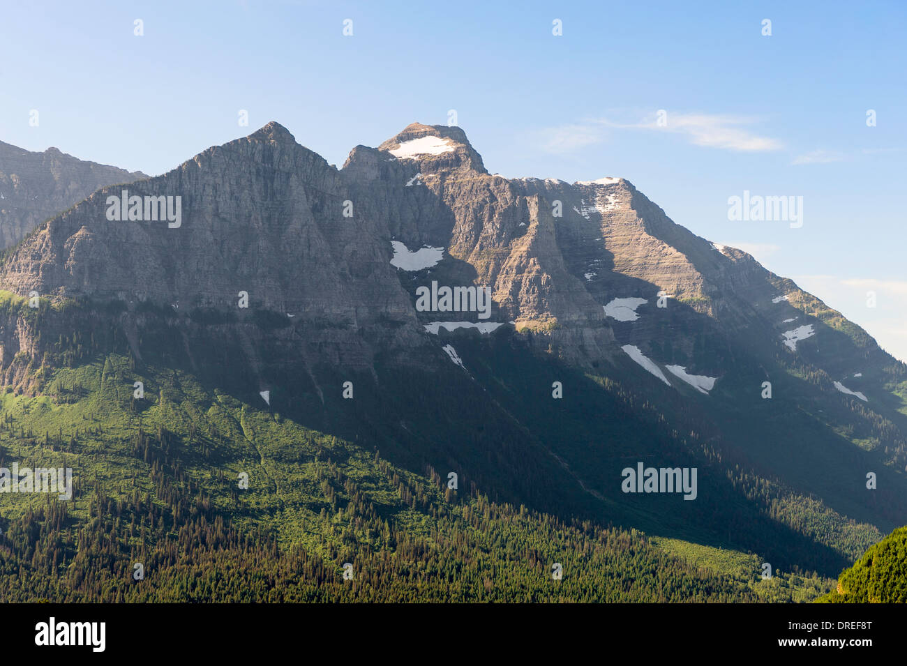 View of Mount Cannon from 'The Loop' on 'Going-to-the-Sun' Road (built ...