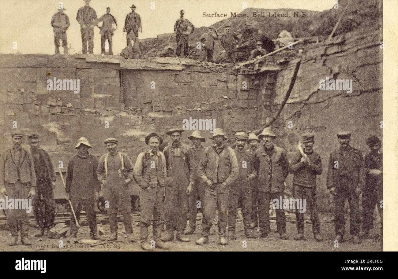 Newfoundland - Bell Island - Miners Stock Photo - Alamy