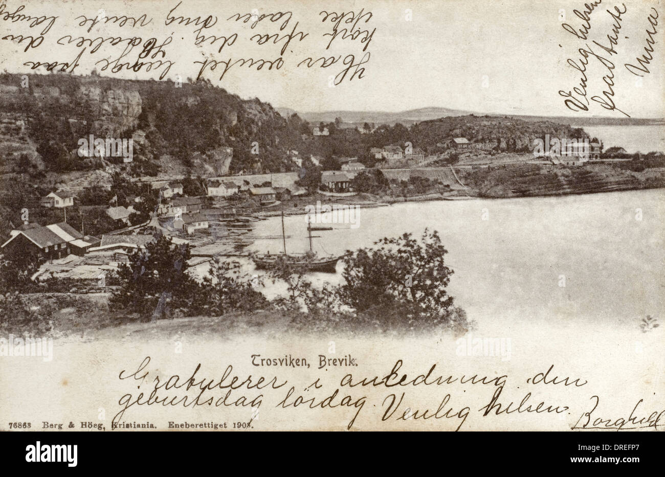 Norway - Brevik - Trosviken Stock Photo - Alamy