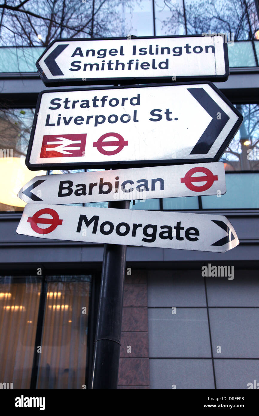 Multiple street signs hi-res stock photography and images - Alamy