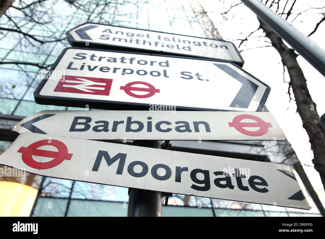 Multiple street signs hi-res stock photography and images - Alamy