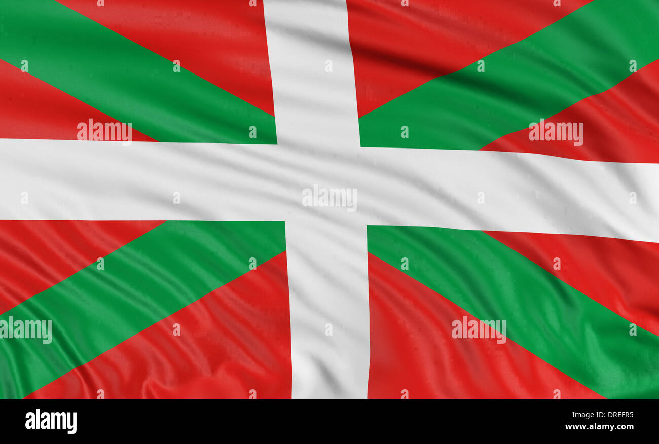 3D Basque Country flag Stock Photo - Alamy