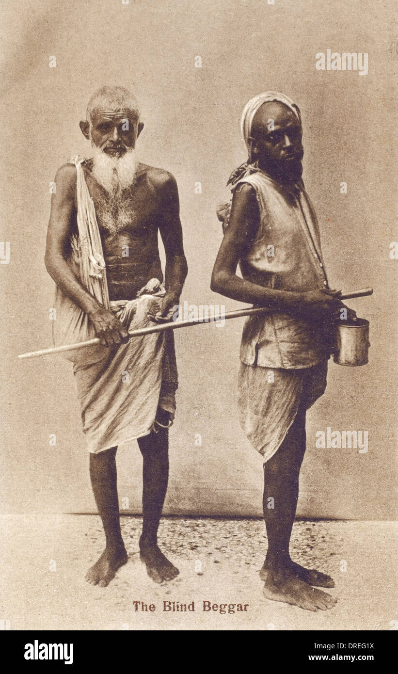 Two Blind Beggars - India Stock Photo - Alamy