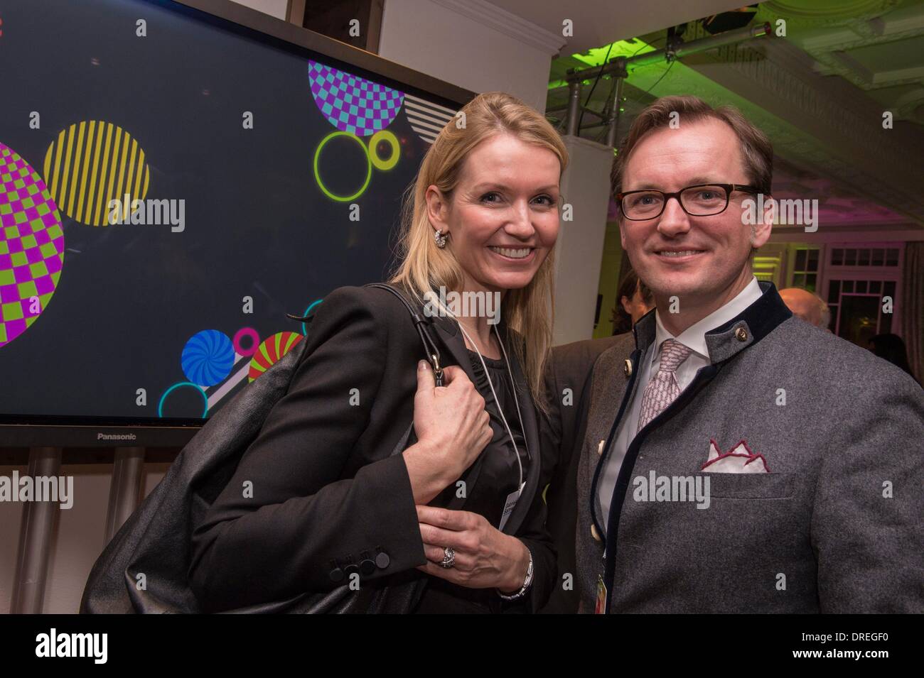 Davos, Switzerland. 22nd Jan, 2014. (l-r) Gabriele Samwer, Cajus ...