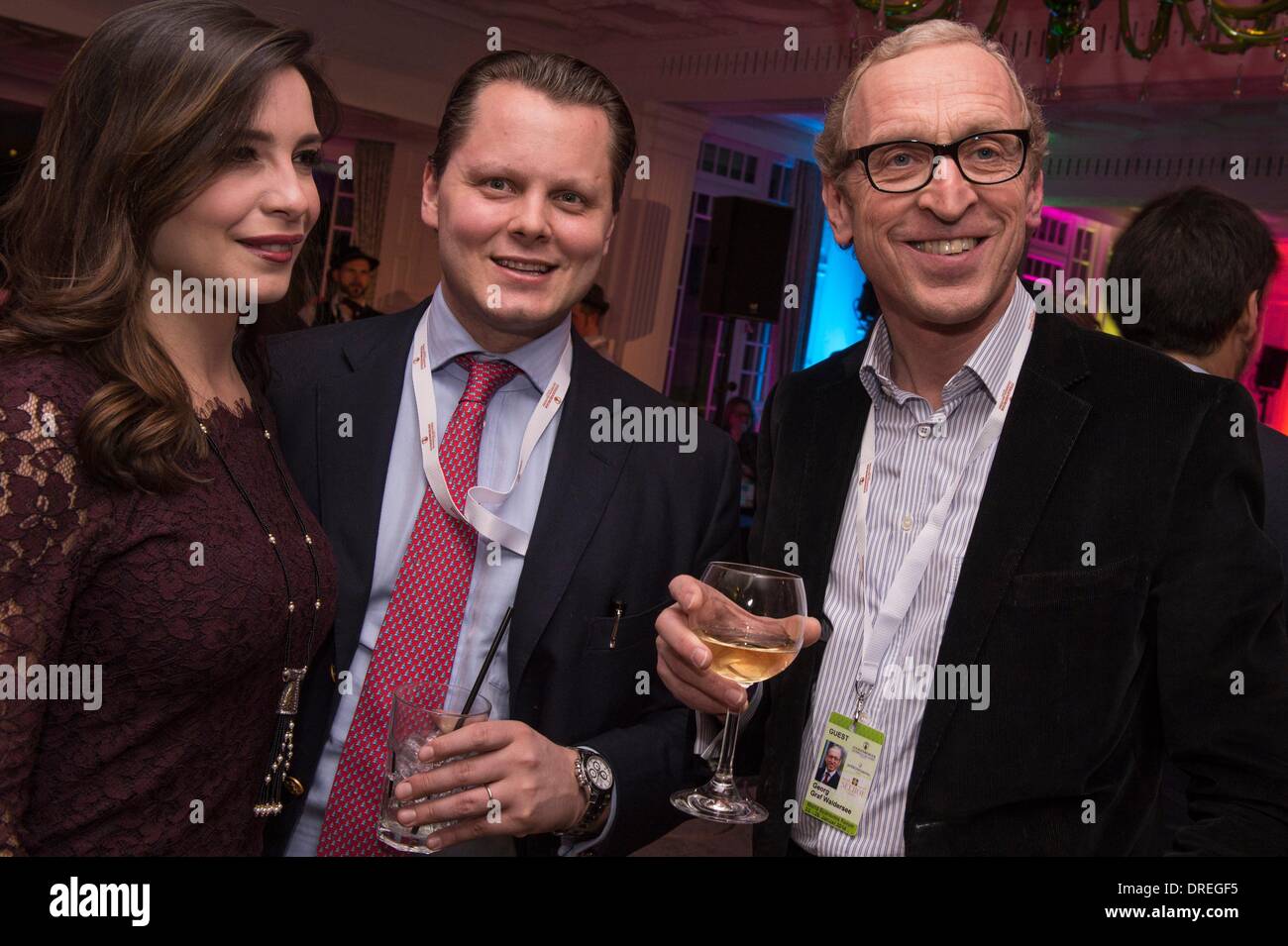 Davos, Switzerland. 22nd Jan, 2014. (l-r) Melissa Faber Castell ...