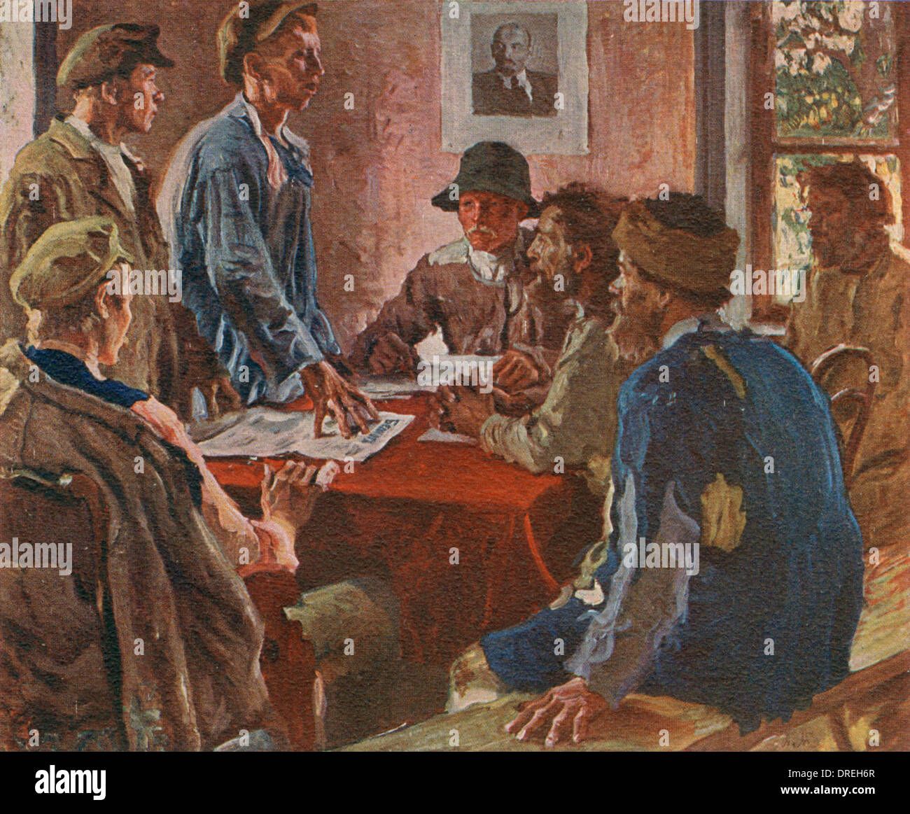 Poor Peasants Committee, Soviet Russia Stock Photo - Alamy