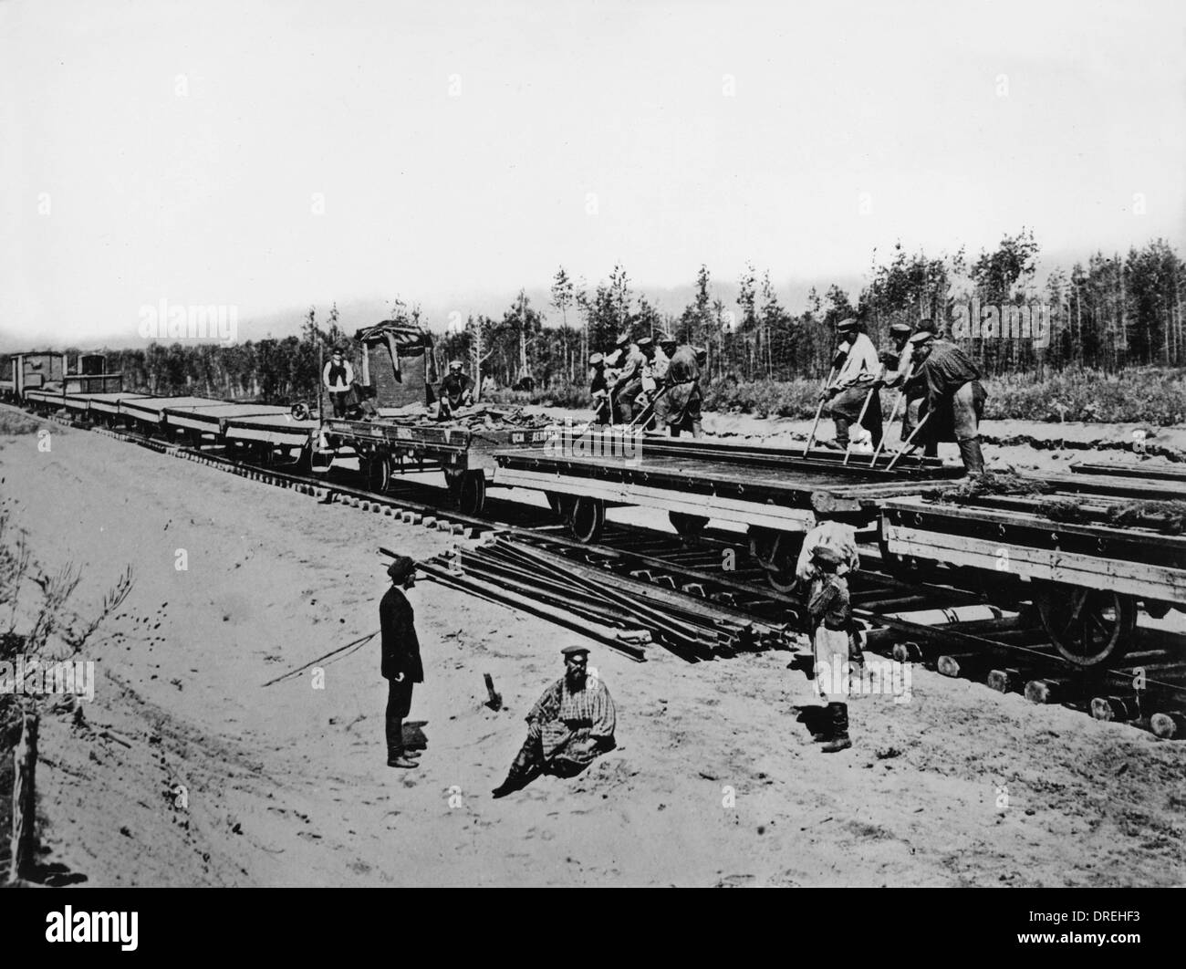 Railway trans siberia Black and White Stock Photos & Images - Alamy