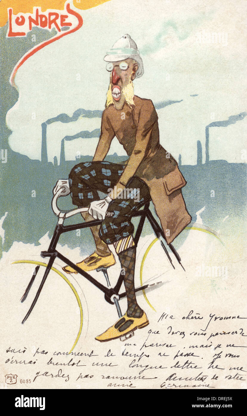 French view of an English Gent in London Stock Photo - Alamy