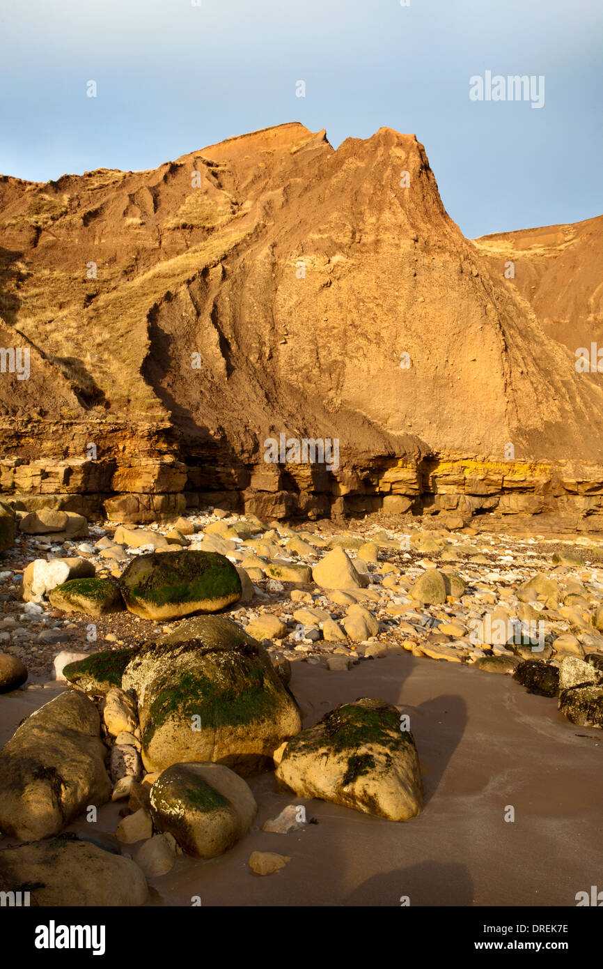 Rocks at Sunset Carr Naze Filey Brigg Filey North Yorkshire England ...