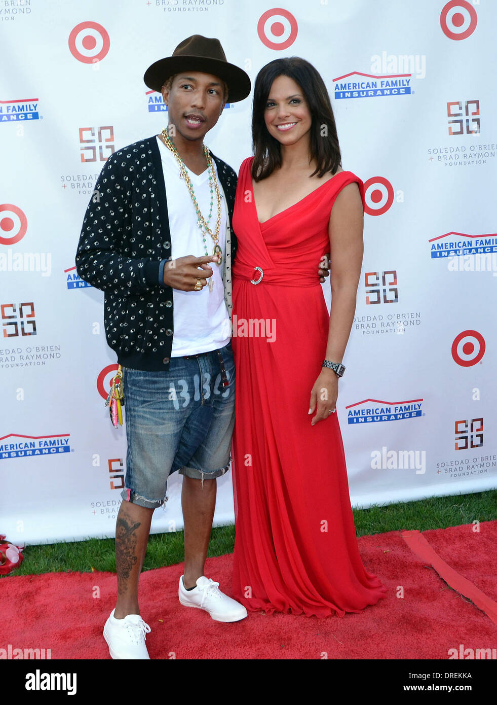 Soledad O'Brien and Pharrell Williams The 2nd Annual New Orleans In The ...