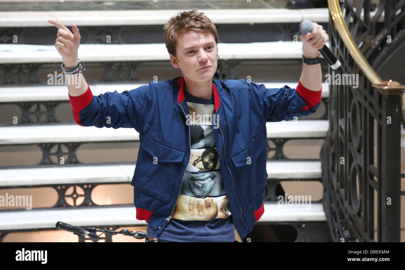 Connor Maynard meets fans and signs copies of his debut album Contrast ...