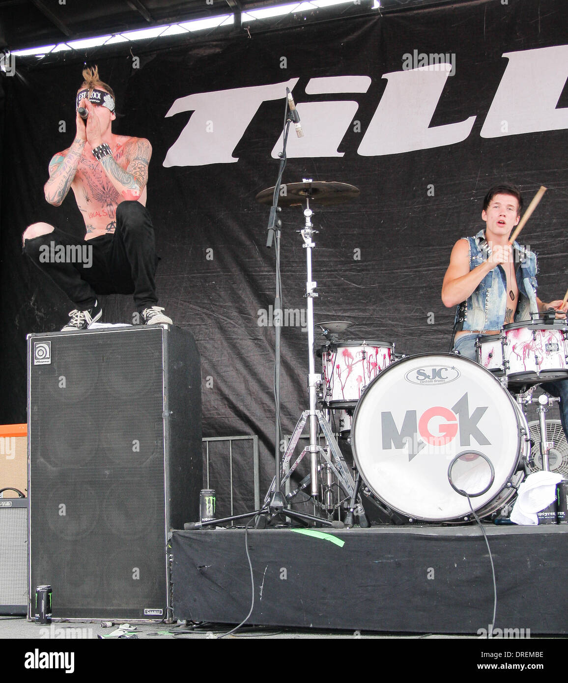 Machine Gun Kelly 2012 Vans Warped Tour at the Cruzan Amphitheatre ...