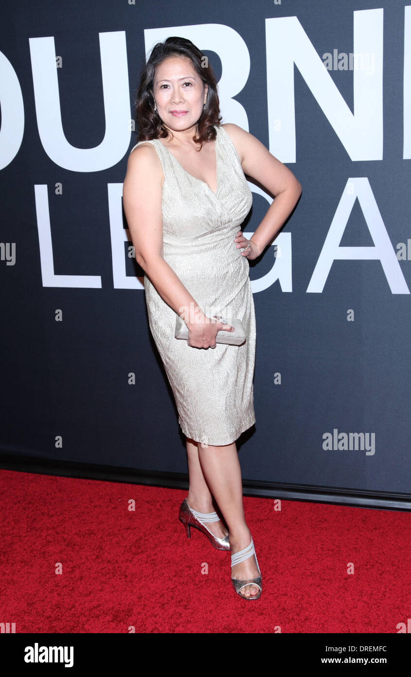 Madeleine Nicolas at the Universal Pictures world premiere of 'The Bourne Legacy' at the ...