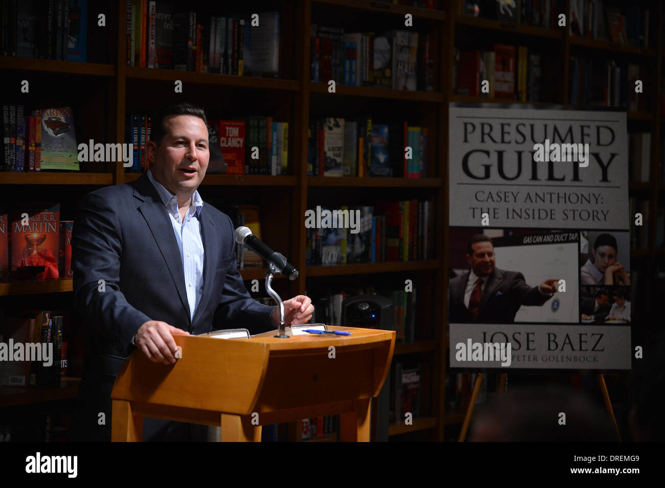 Criminal defense attorney Jose Baez greets fans and signs copies of his ...