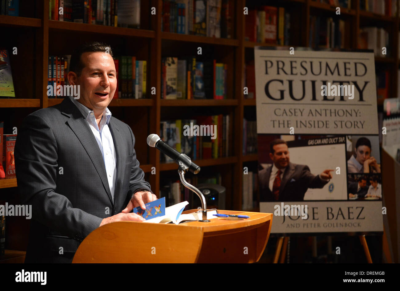 Criminal defense attorney Jose Baez greets fans and signs copies of his ...