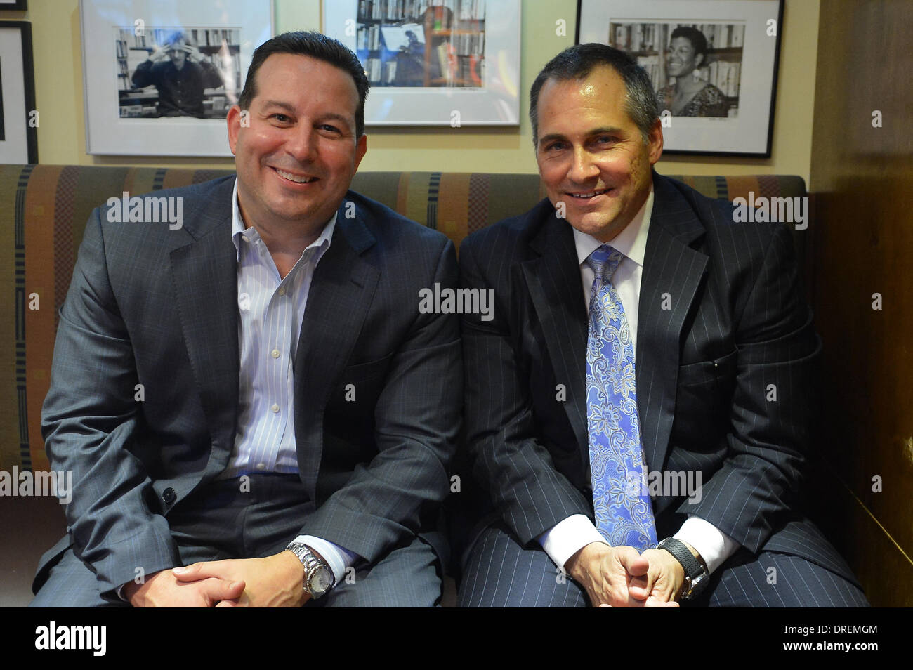 Criminal defense attorney Jose Baez and Ronald Monto greet fans and ...