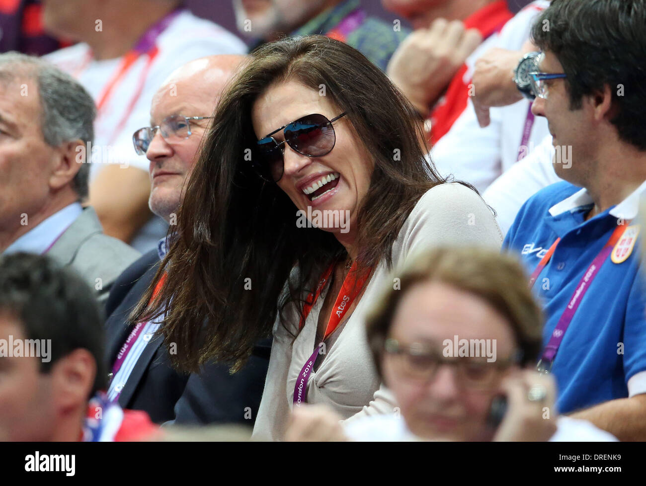 Slavica Ecclestone and Zlatko Matesa (left), president of the Croatian ...