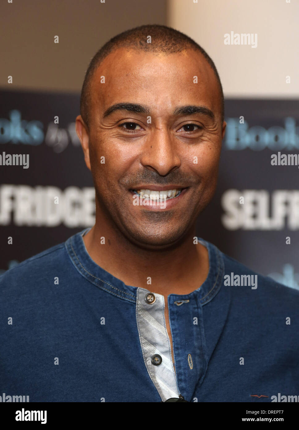 Colin Jackson signs copies of his book My Sporting Icons, to mark the ...