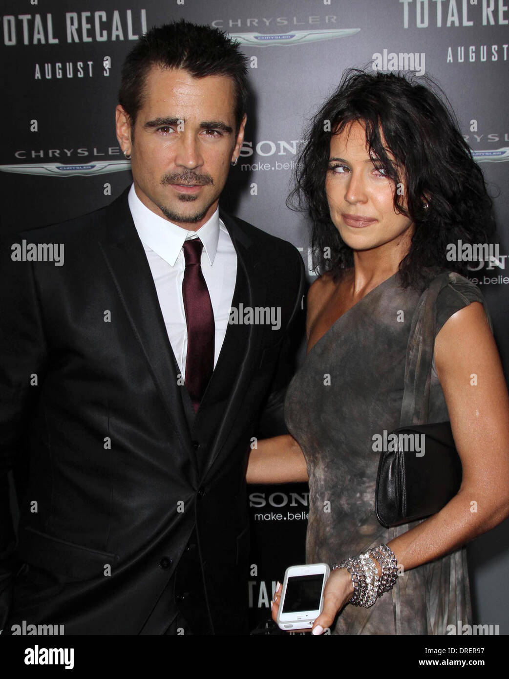 Colin Farrell and Claudine Farrell Los Angeles premiere of 'Total ...