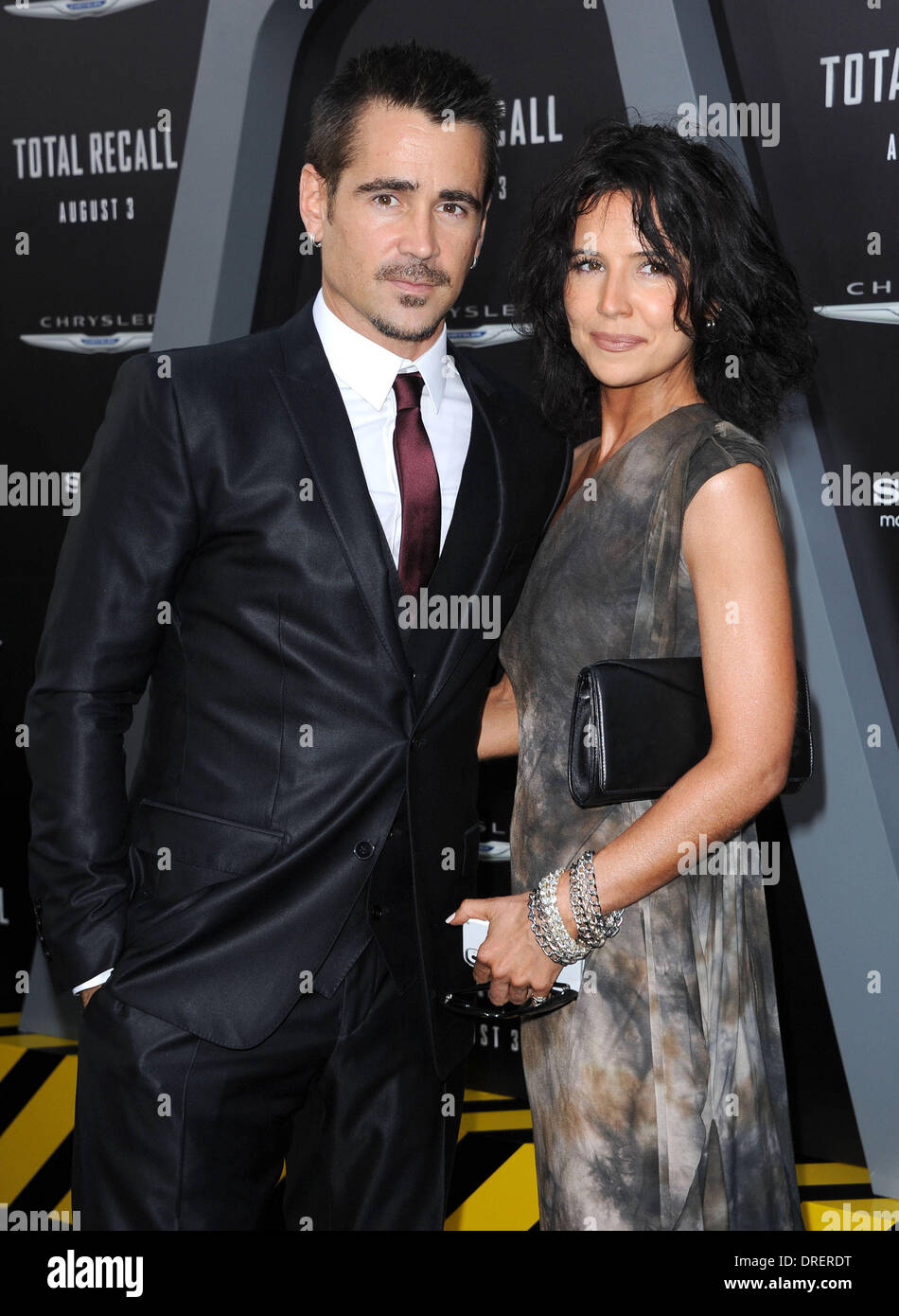 Colin Farrell and Claudine Farrell Los Angeles premiere of 'Total ...