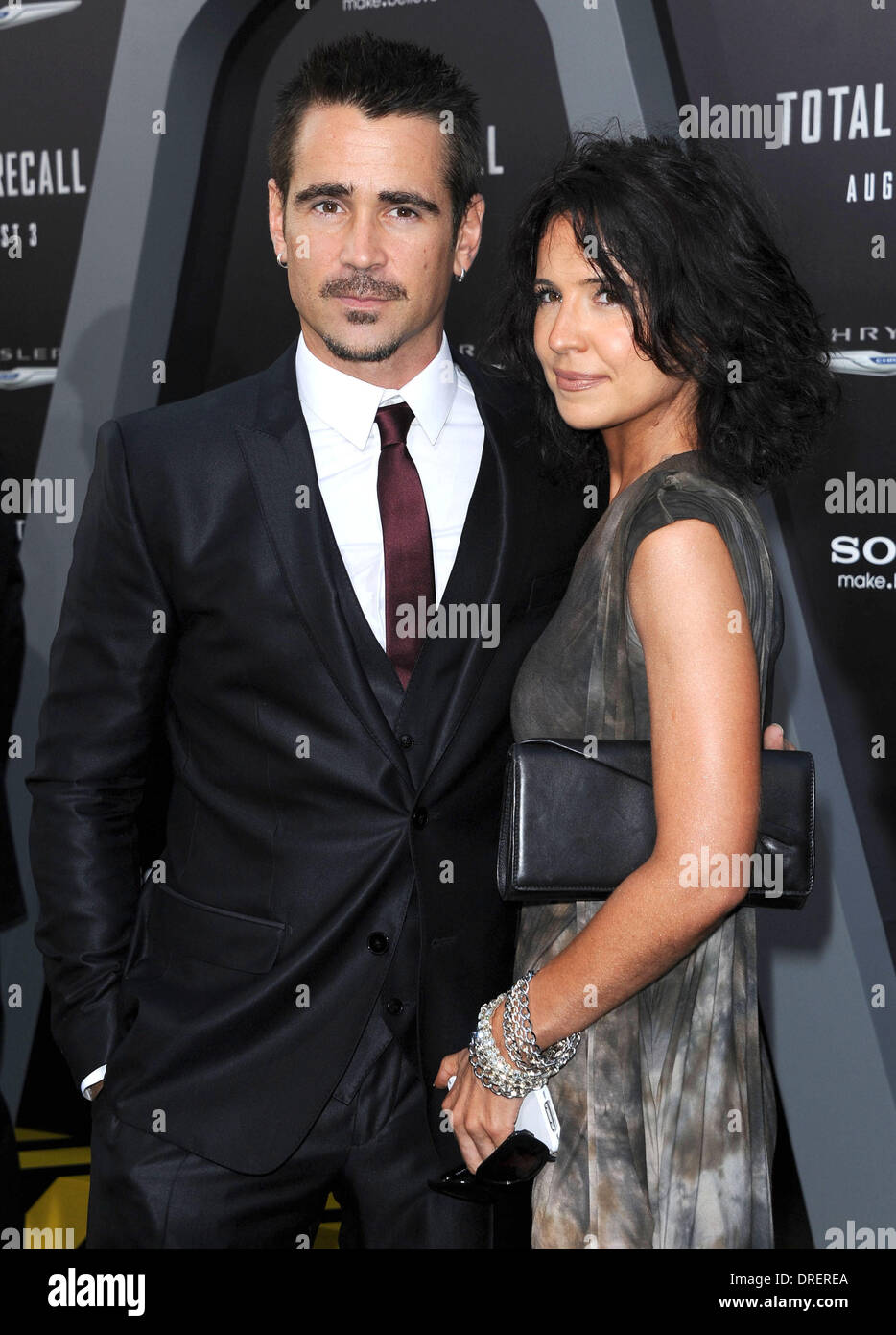 Colin Farrell and Claudine Farrell Los Angeles premiere of 'Total ...