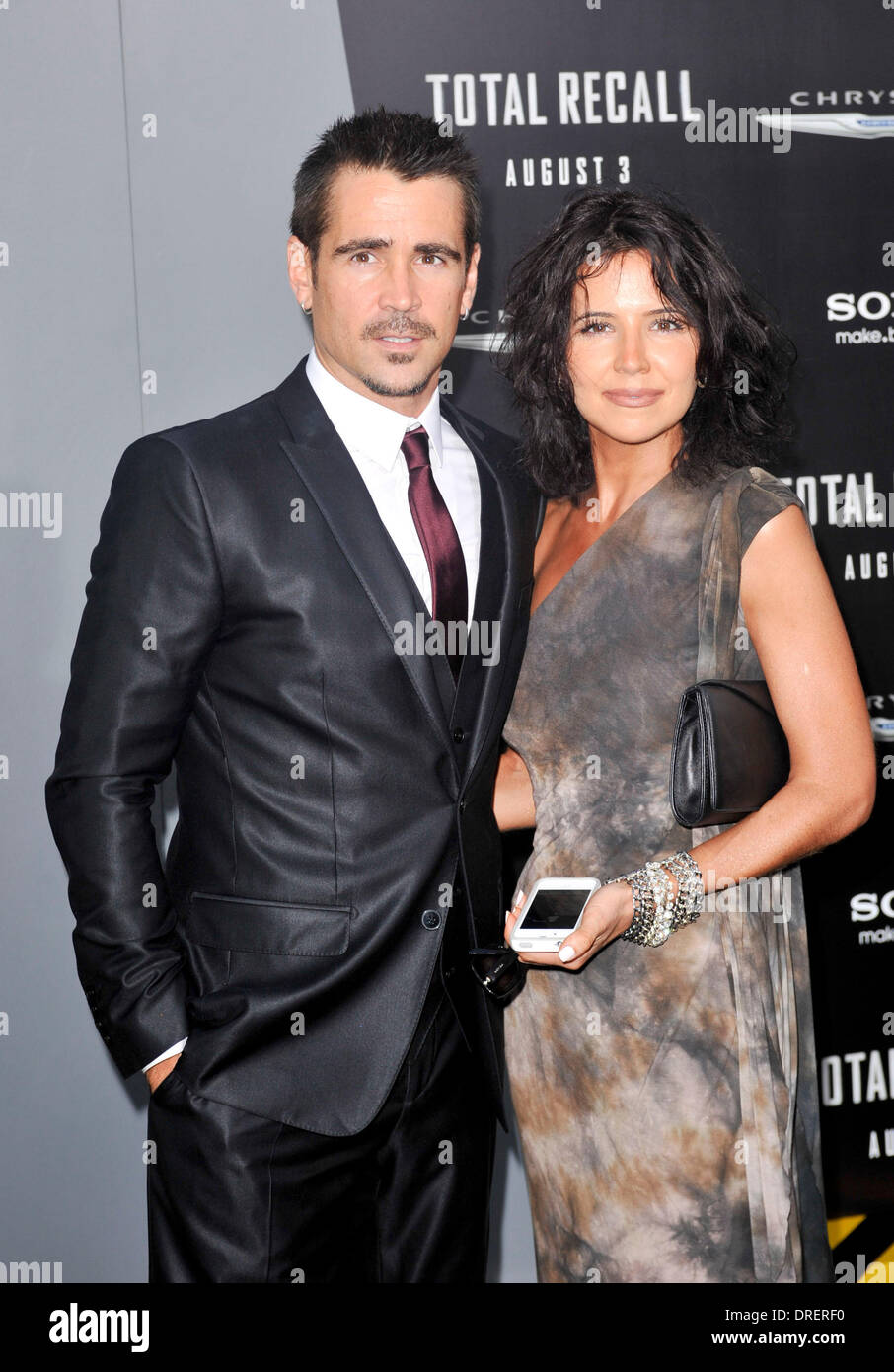Colin Farrell and Claudine Farrell Los Angeles premiere of 'Total ...